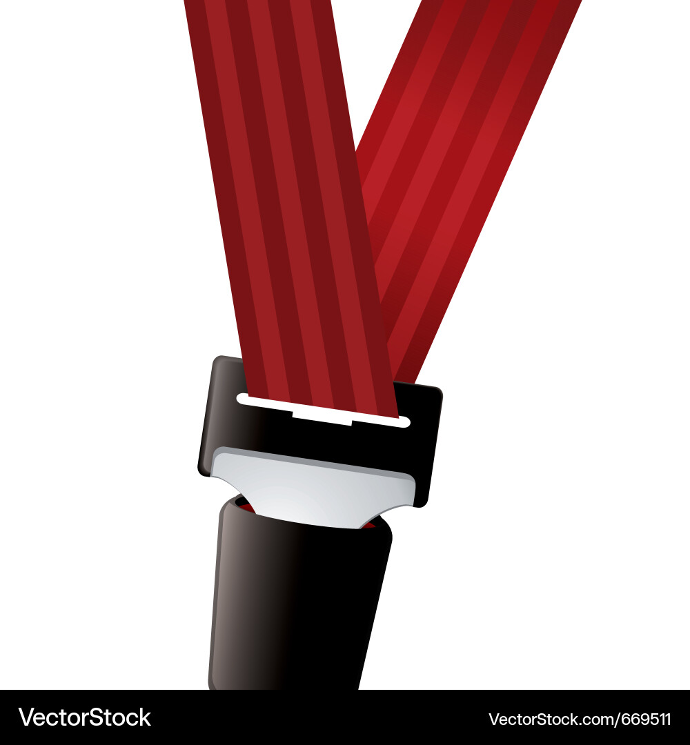 Car seat belt Royalty Free Vector Image - VectorStock