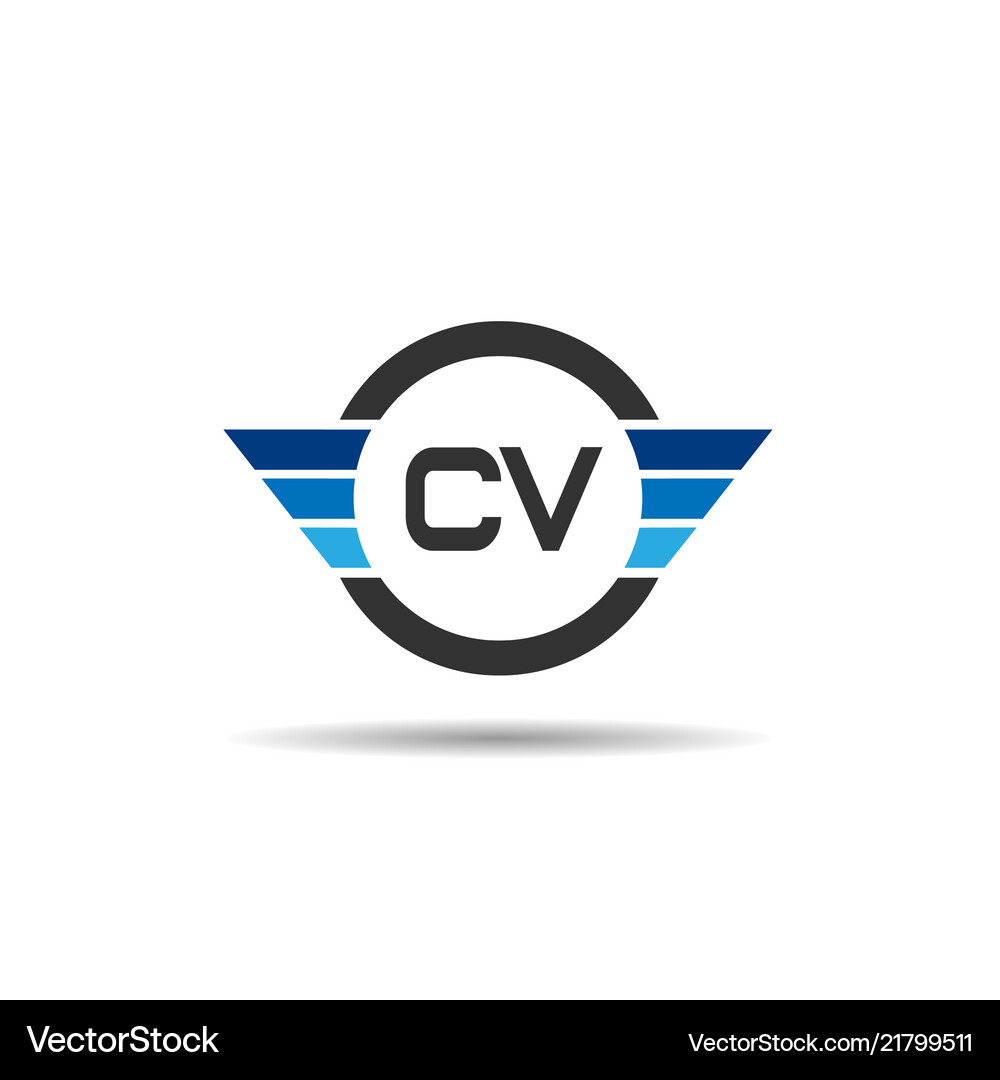 Cv logo Vector Images & Graphics for Commercial Use | VectorStock
