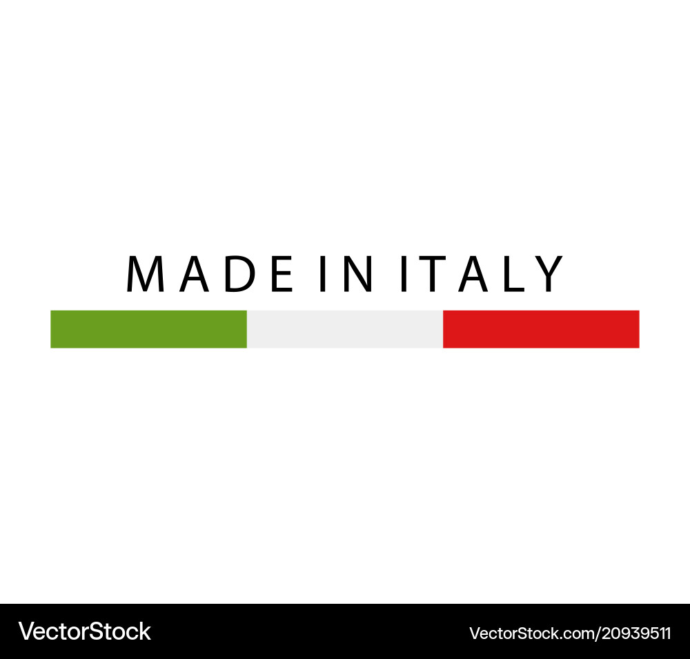 Italian Made Badge Icon Royalty Free Vector Image