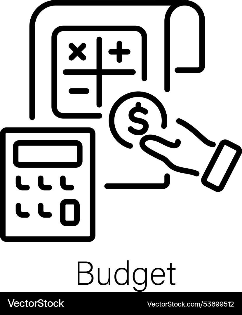 Budget Royalty Free Vector Image - VectorStock