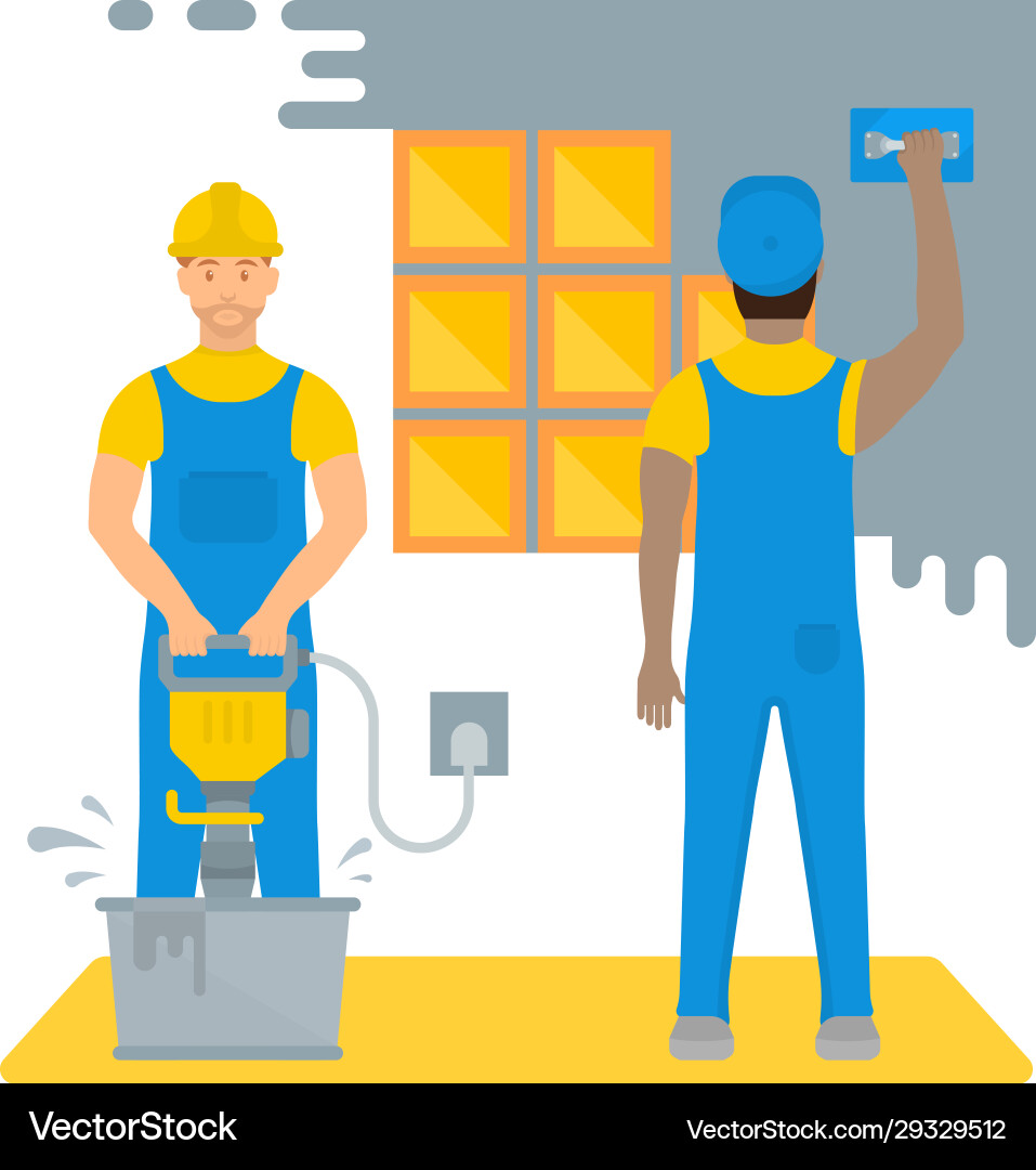 Builders Royalty Free Vector Image - VectorStock