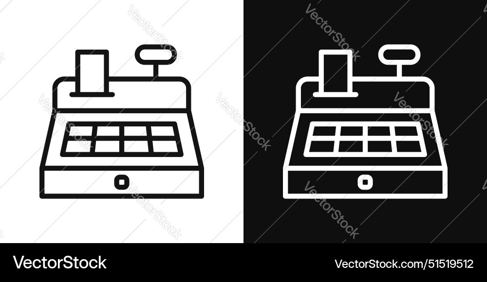 Cash register icon Royalty Free Vector Image - VectorStock