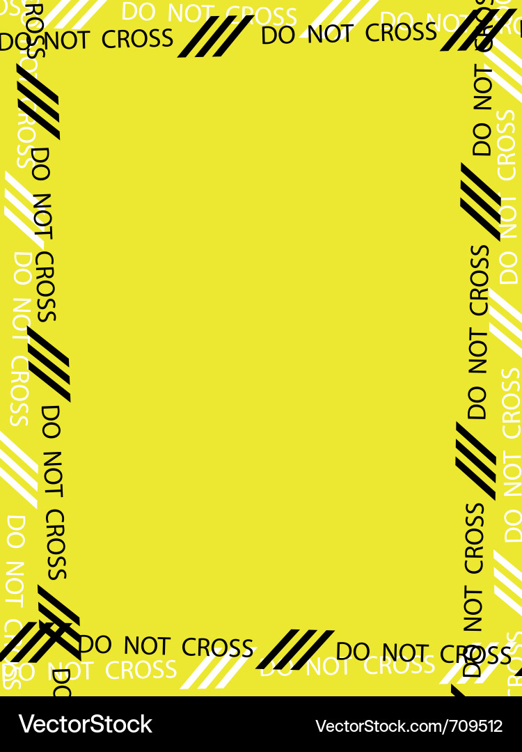 Caution frame Royalty Free Vector Image - VectorStock