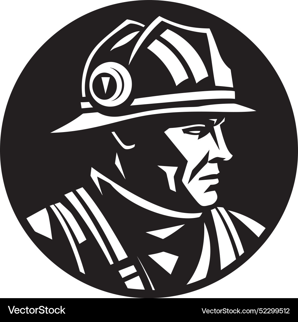 Detailed firefighting symbol in black Royalty Free Vector