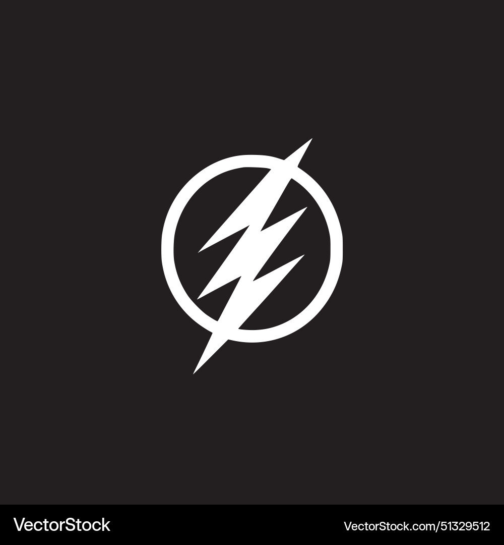 Electricity - black and white Royalty Free Vector Image