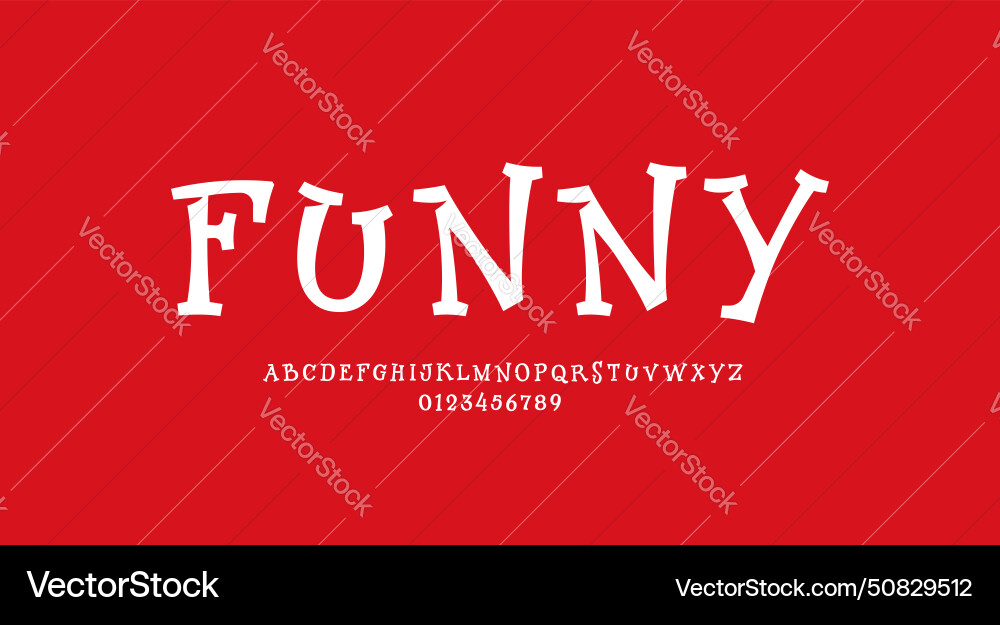 Funny alphabet fantasy font Royalty Free Vector Image