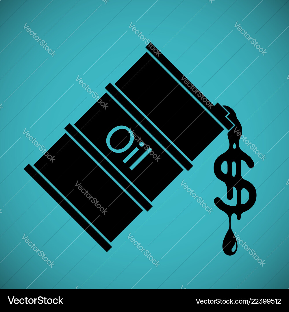 Logo barrel with oil drop fuel Royalty Free Vector Image