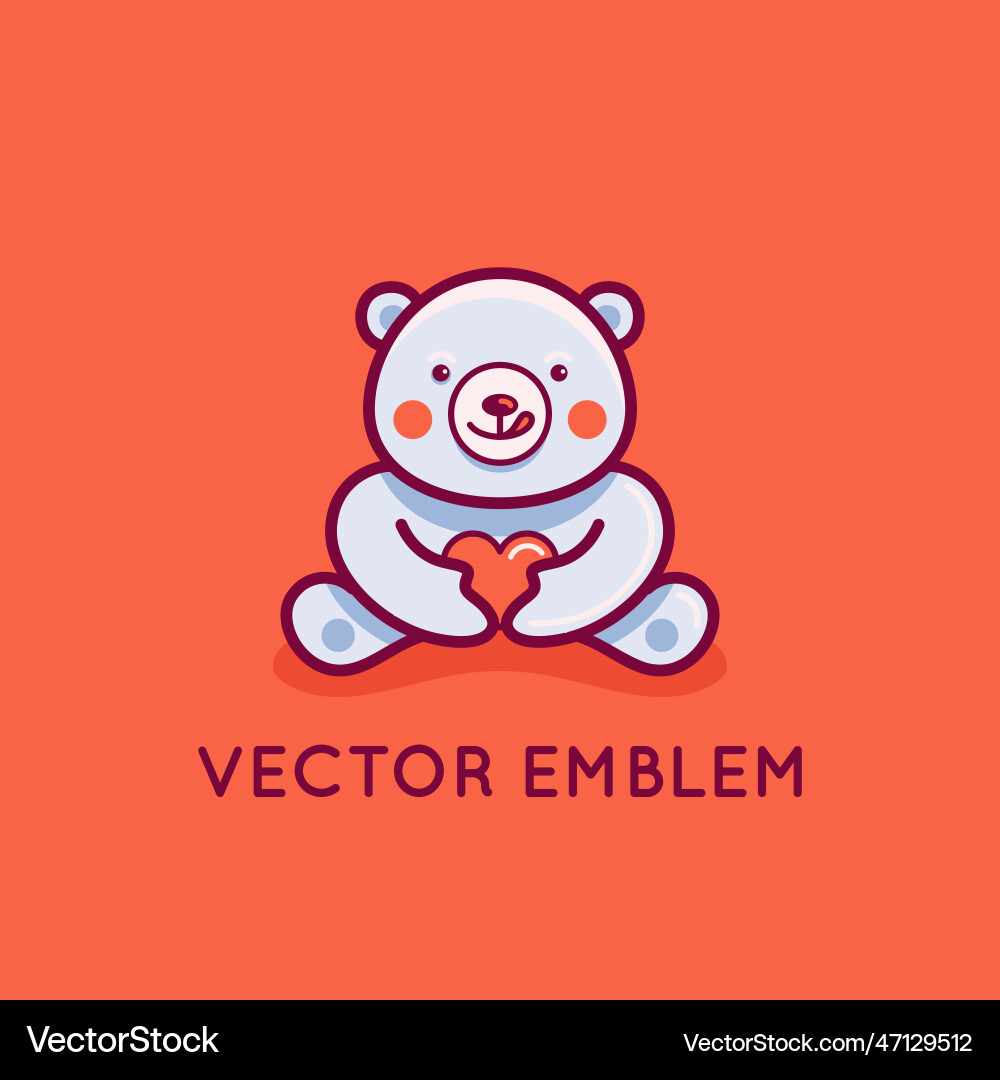 Logo design template in cartoon flat linear style Vector Image