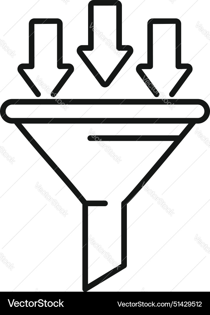 Simple line art of a conversion Royalty Free Vector Image