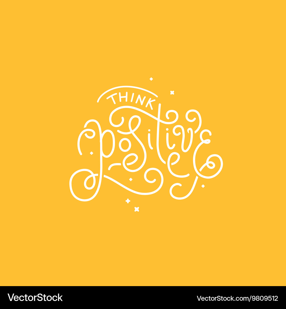 With hand-lettering phrase Royalty Free Vector Image