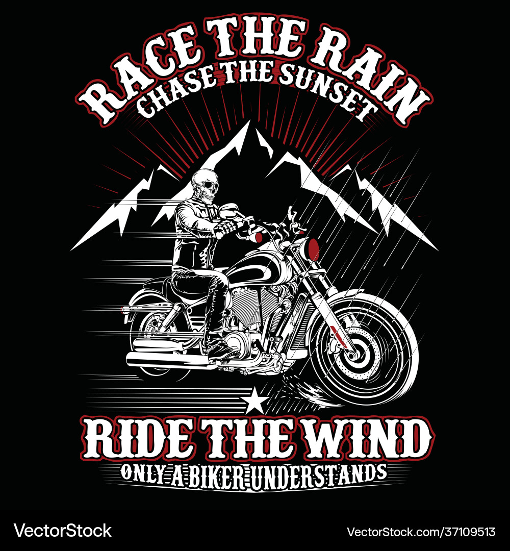 Biker Royalty Free Vector Image - VectorStock