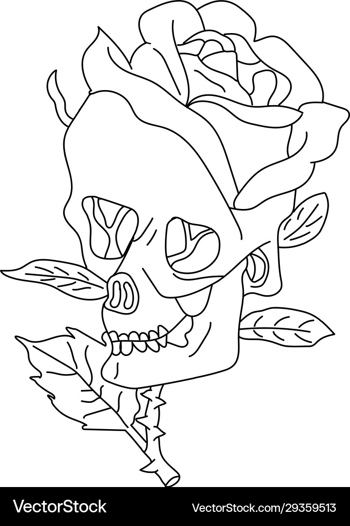 Skeleton aesthetic Royalty Free Vector Image - VectorStock