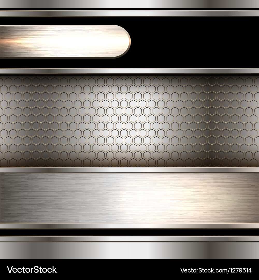 Abstract background metallic banners Royalty Free Vector