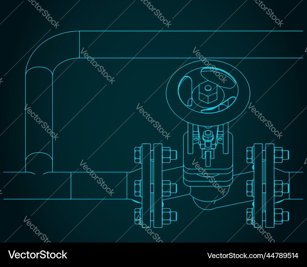 Bypass steam valve Royalty Free Vector Image - VectorStock