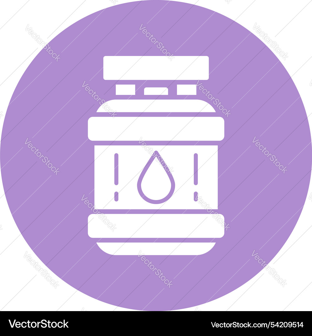Propane glyph circle icon Royalty Free Vector Image