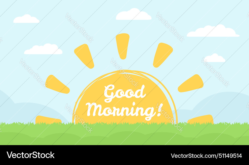 Rising sun Royalty Free Vector Image - VectorStock