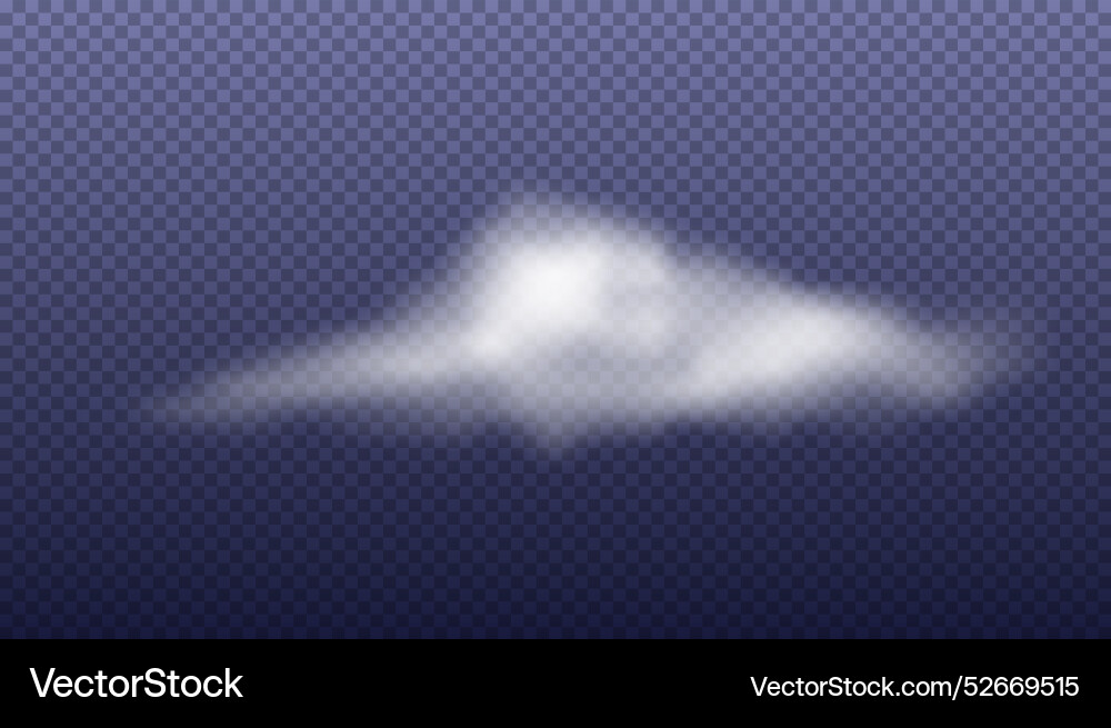 Realistic cloud fog isolated element 3d smoke Vector Image