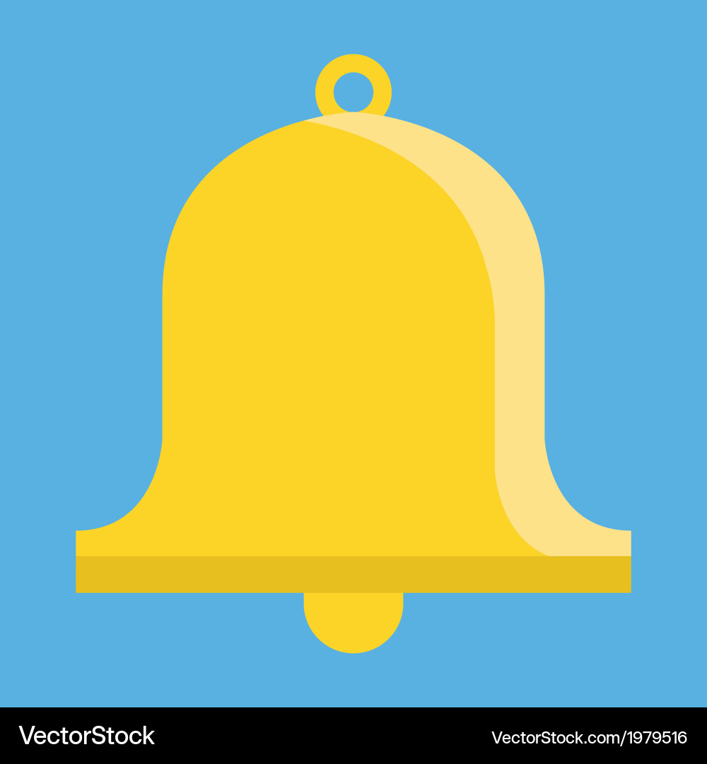 Bell icon Royalty Free Vector Image - VectorStock