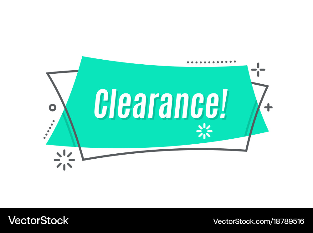 Flat linear promotion ribbon banner scroll price Vector Image