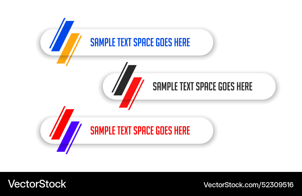 Infographic business lower third display banner Vector Image