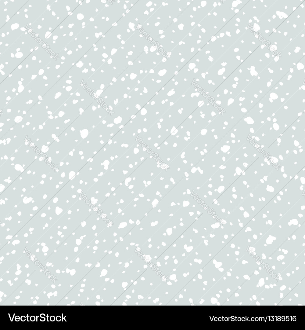 Seamless snowfall pattern Royalty Free Vector Image