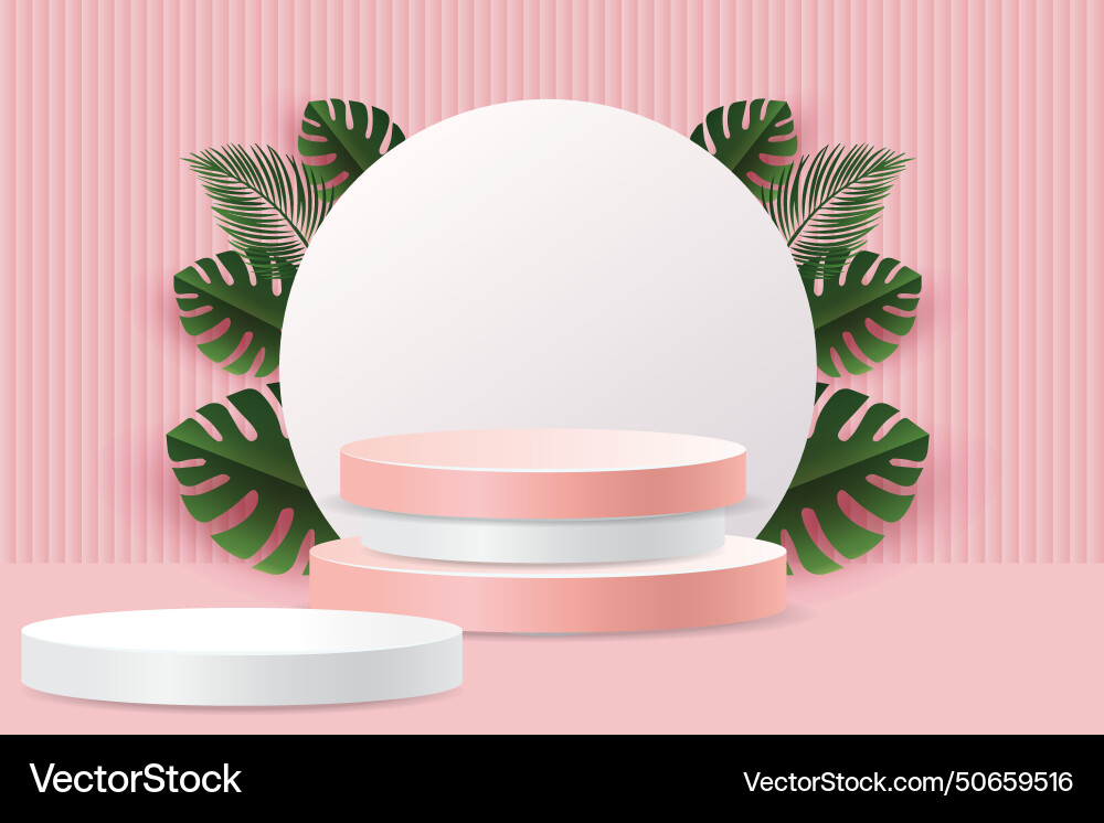 Simple podium background Royalty Free Vector Image