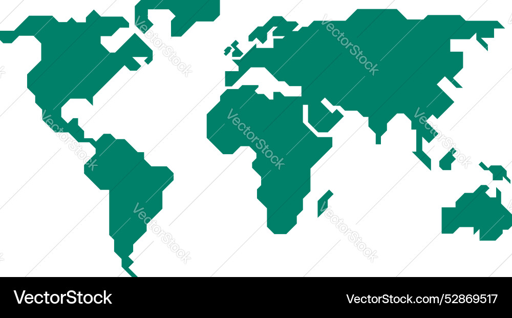 Abstract world map Royalty Free Vector Image - VectorStock