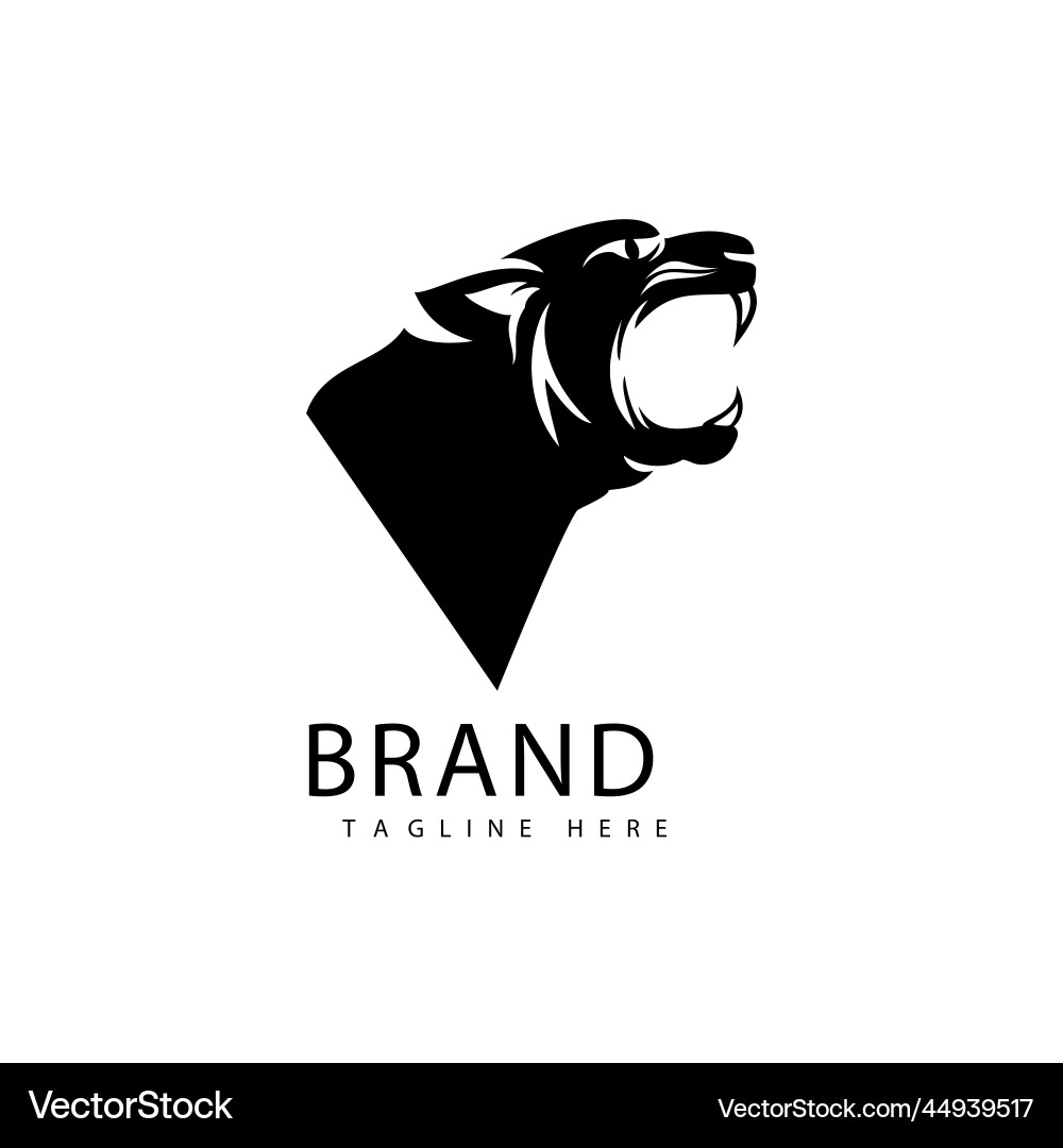 Black phanter logo Royalty Free Vector Image - VectorStock