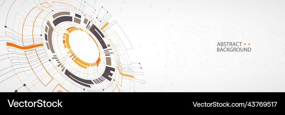 Hi-tech digital technology and engineering theme Vector Image