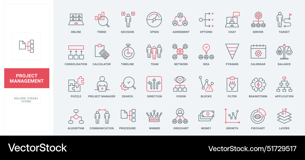 Project management corporate company organization Vector Image