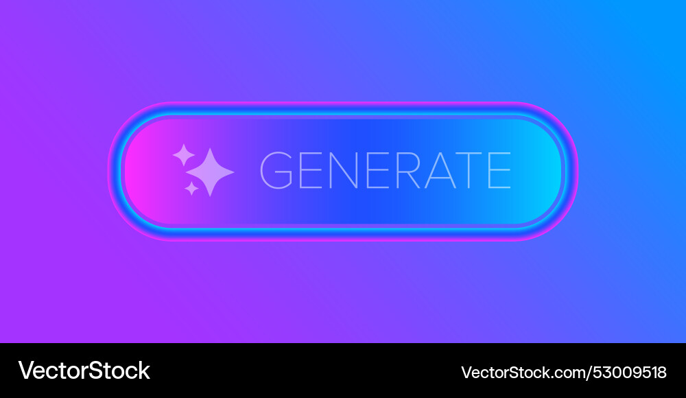 Ai generated ultraviolet neon button Royalty Free Vector Ai generated ultraviolet neon button Royalty Free Vector