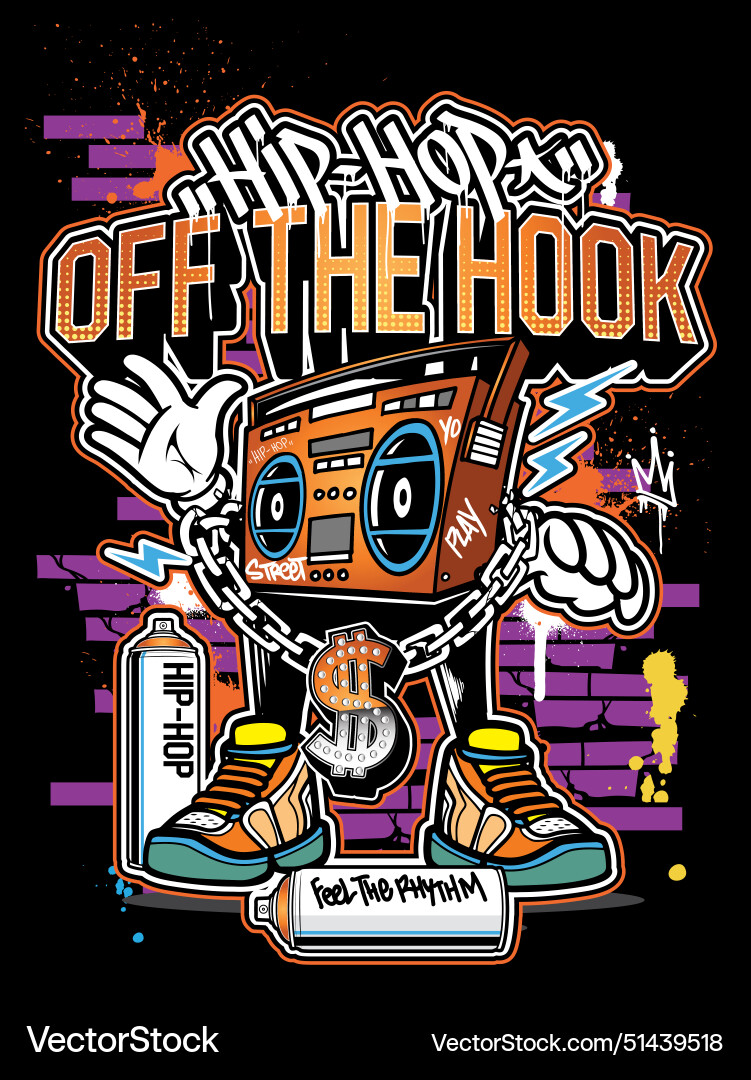 Graffiti character Royalty Free Vector Image - VectorStock