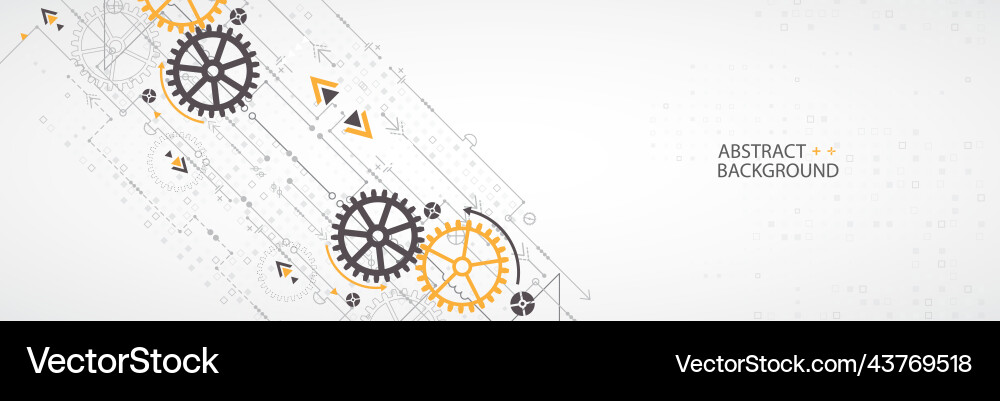 Hi-tech digital technology and engineering theme Vector Image