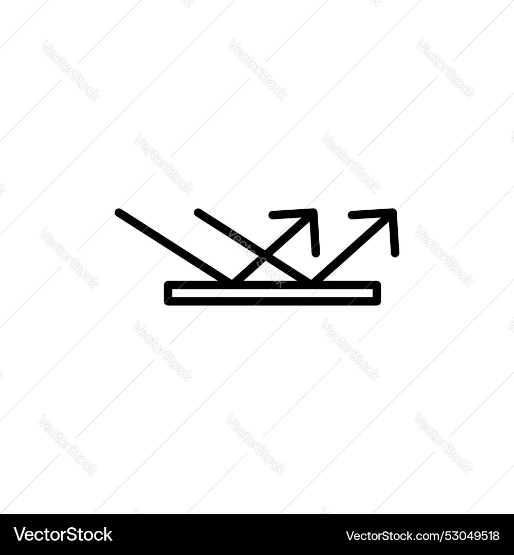 Reflect icon isolated on white background Vector Image