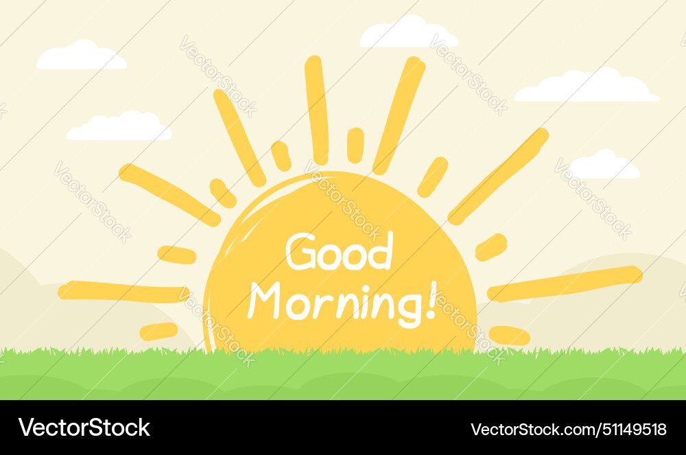 Rising sun Royalty Free Vector Image - VectorStock