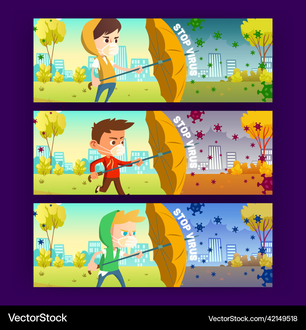 Stoppen Sie Virenbanner Jungs schützen vor covid19