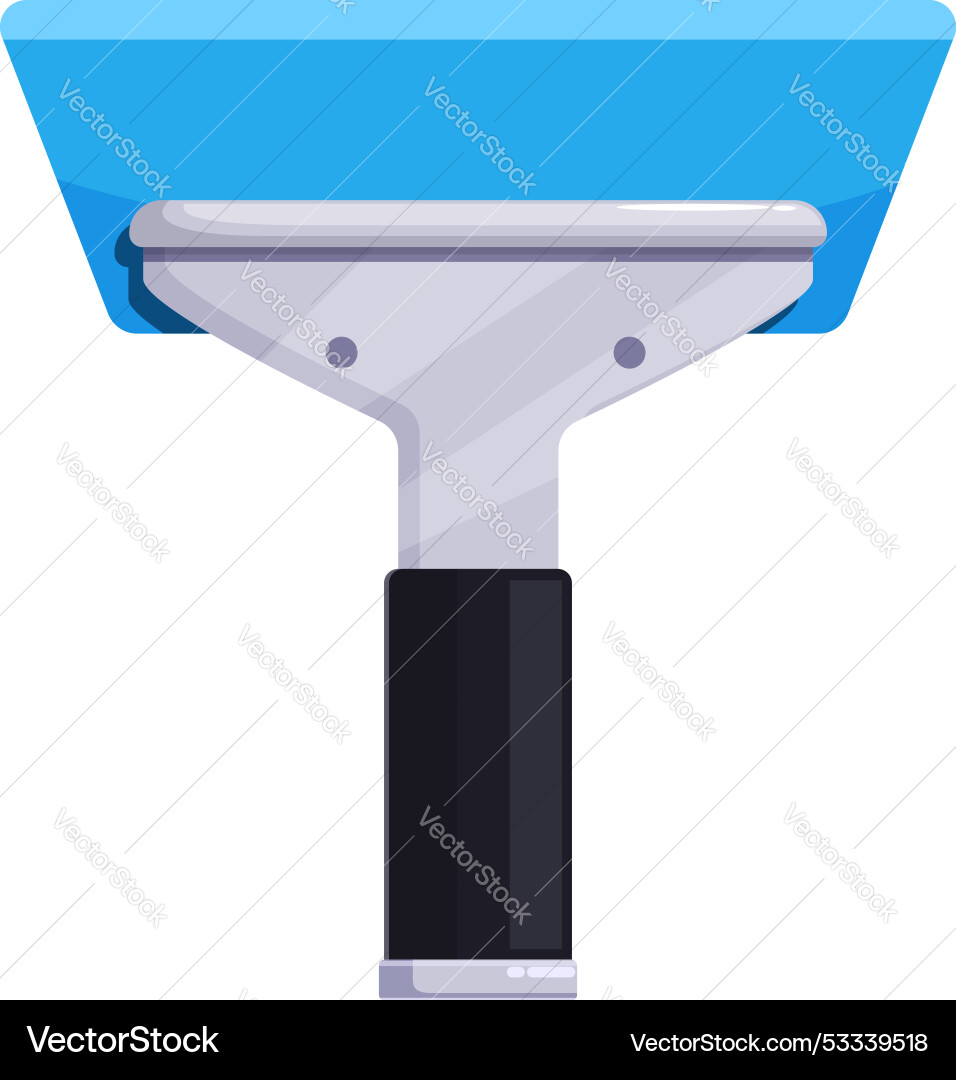 Window cleaning squeegee with rubber blade Vector Image