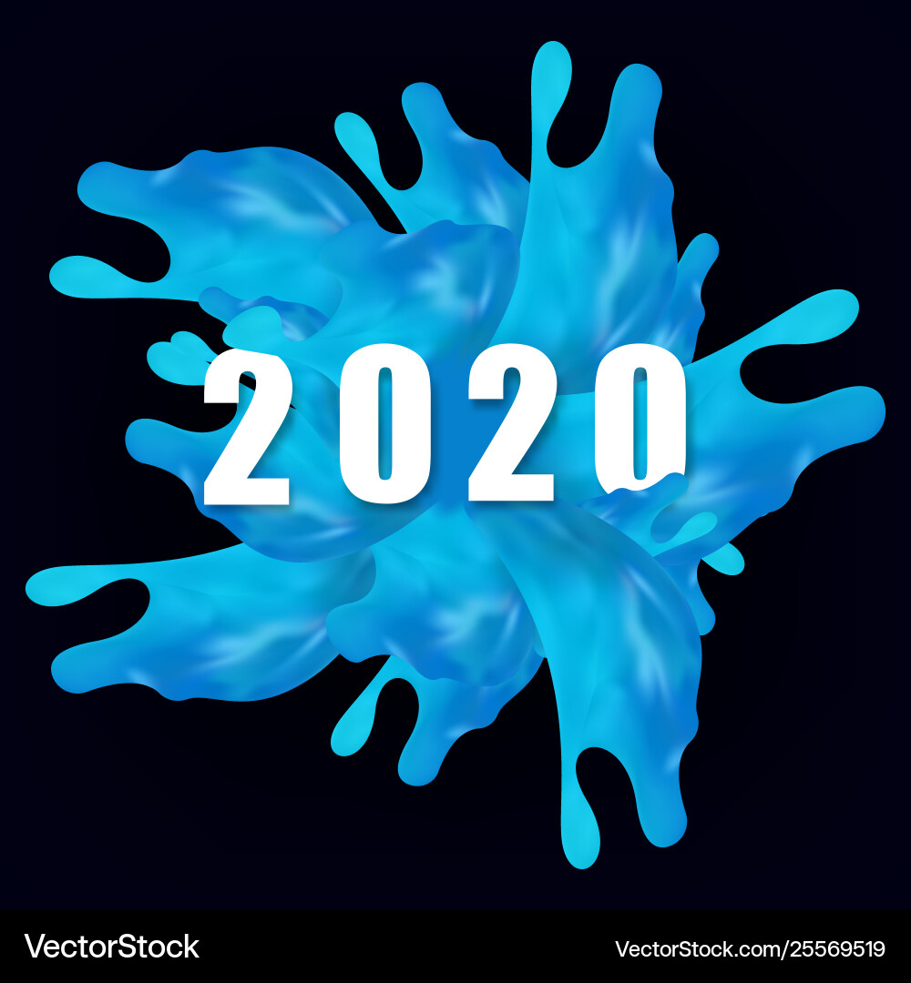 Blue colorful splash for holi Royalty Free Vector Image