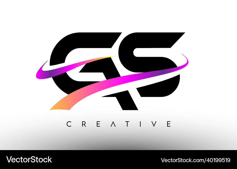Gs logo letter design icon letters Royalty Free Vector Image