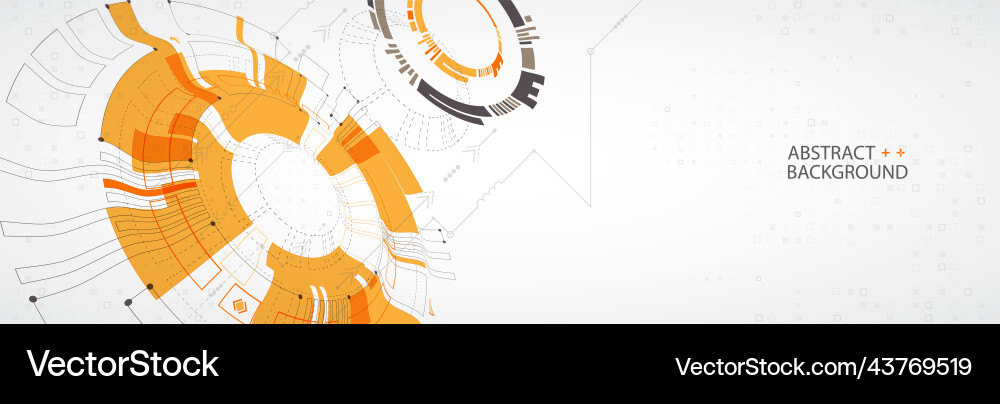 Hi-tech digital technology and engineering theme Vector Image