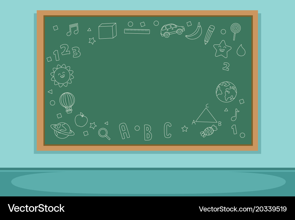 Kids classroom Royalty Free Vector Image - VectorStock