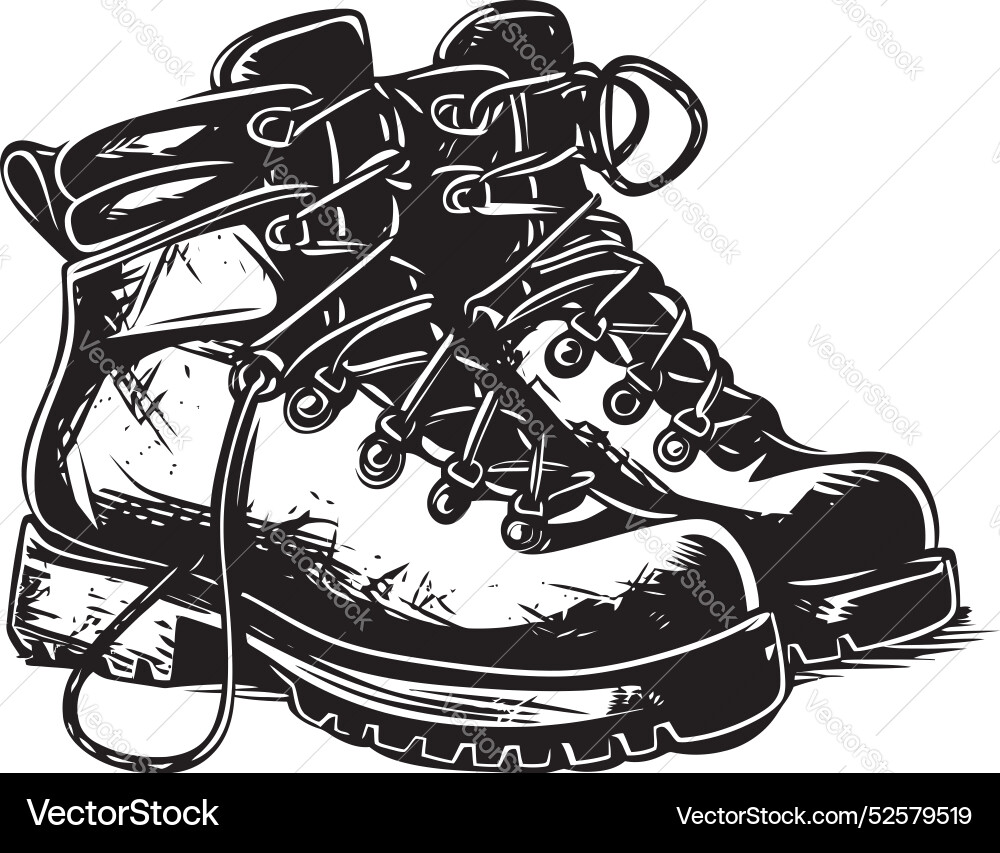 Summitadventurer black logo design for boots Vector Image