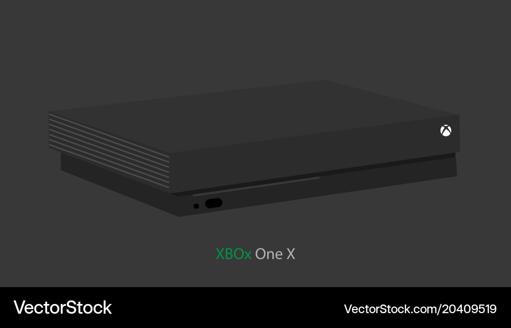 Xbox one x Royalty Free Vector Image - VectorStock