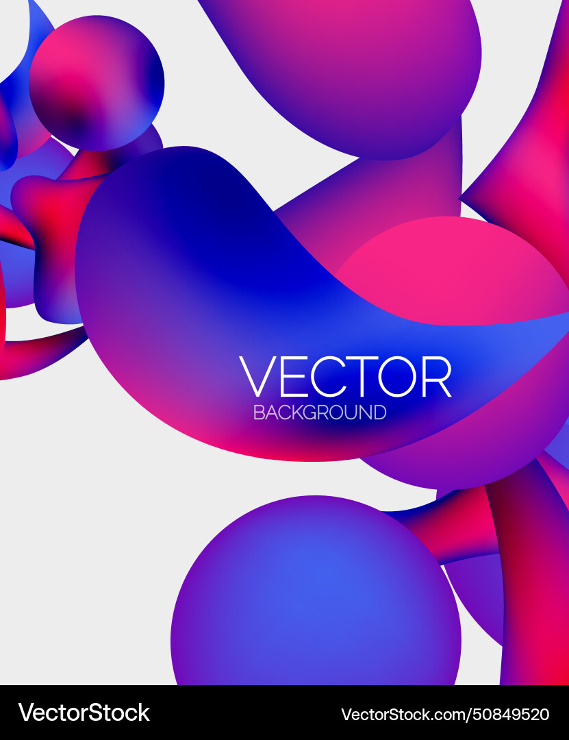 Abstract liquid bubble background Royalty Free Vector Image