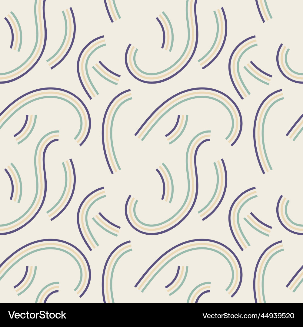 Colorful Curved Pattern Royalty Free Vector Image