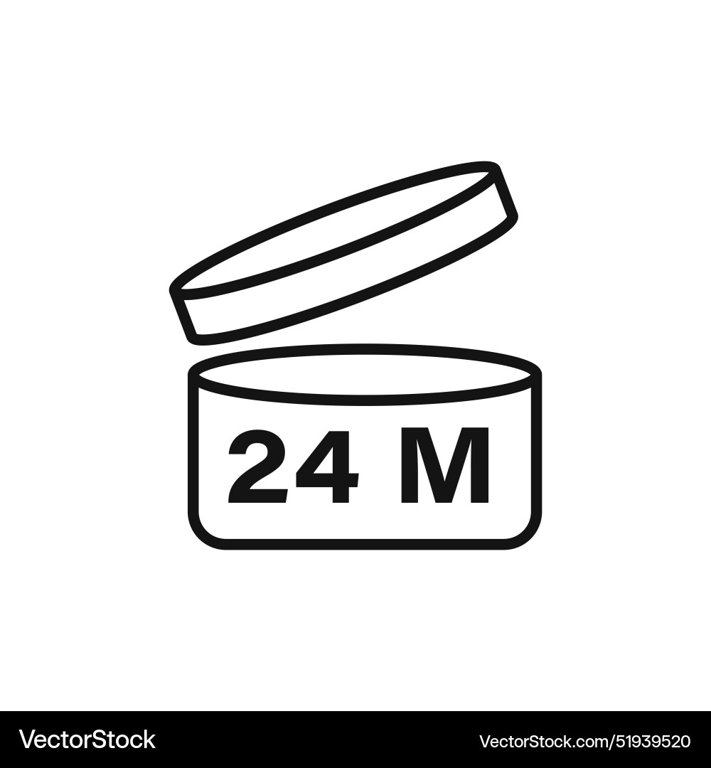 Expiration date icon logo sign outline Royalty Free Vector