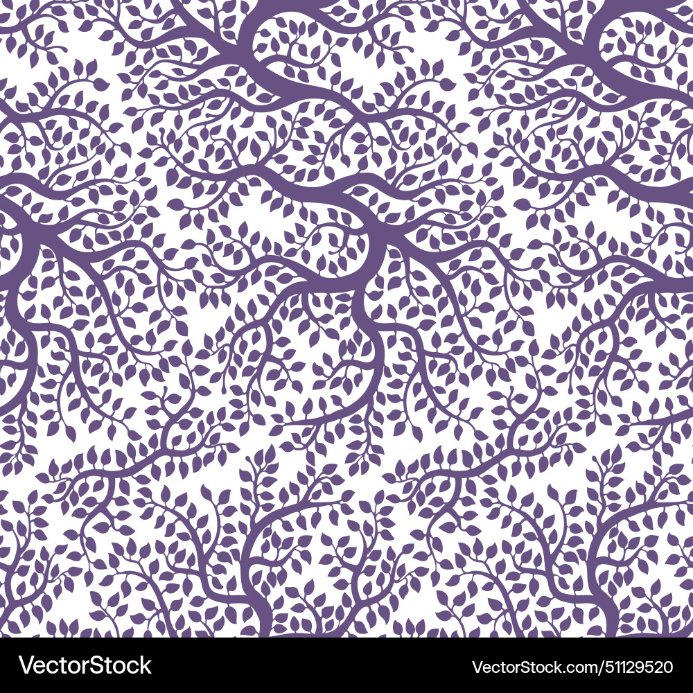 Red beautiful tree pattern natural Royalty Free Vector Image