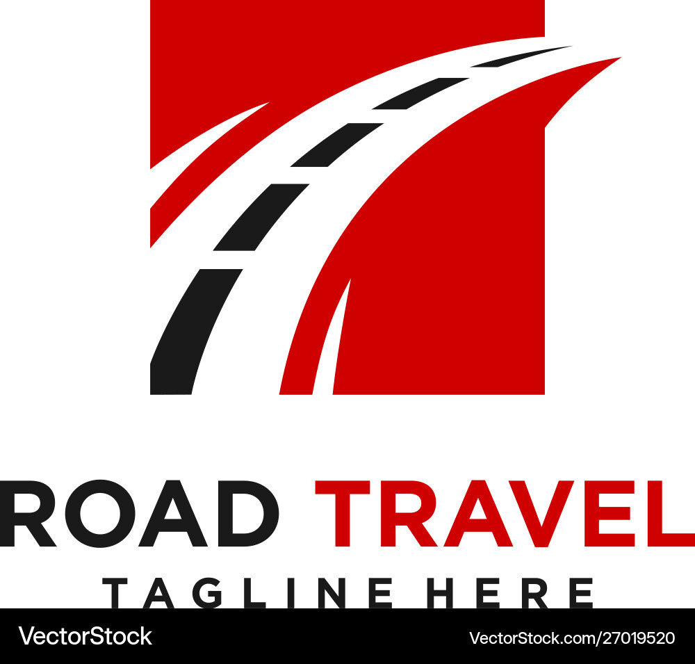 Road logo design Royalty Free Vector Image - VectorStock