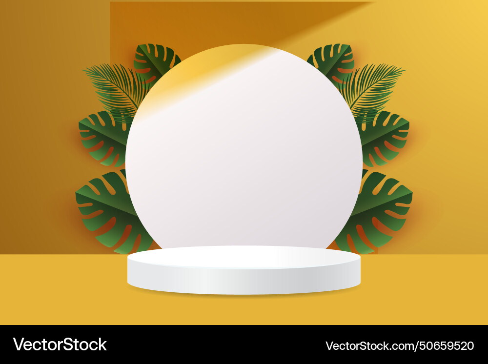 Simple podium background Royalty Free Vector Image