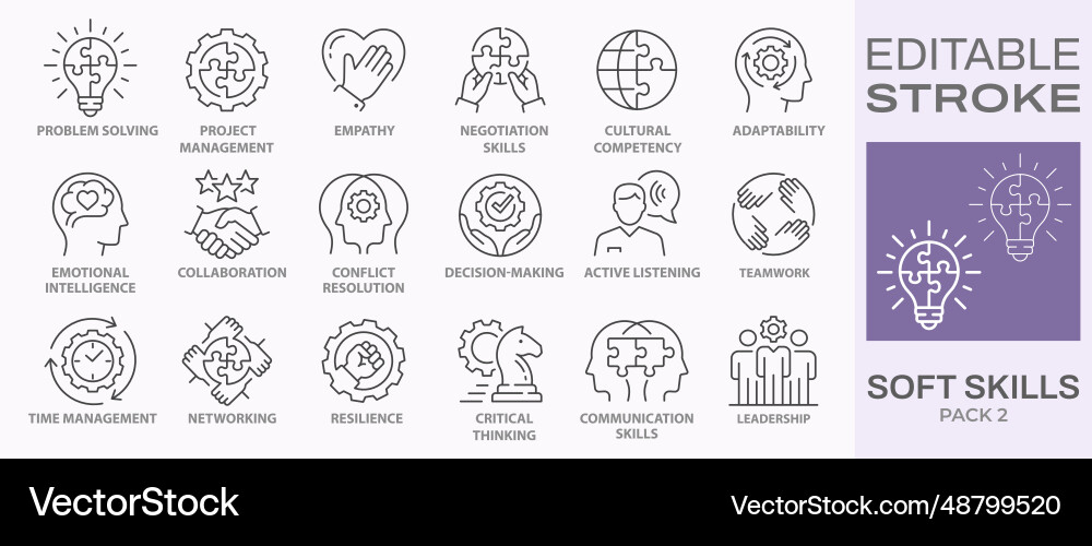 Teamwork & Leadership Icons Royalty Free Vector Image